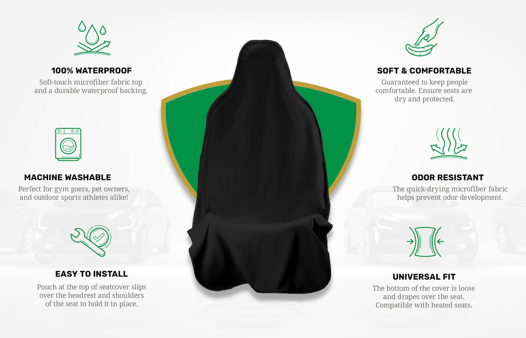 SeatShield Waterproof Car Seat Covers - Protect Your Cloth and Leather